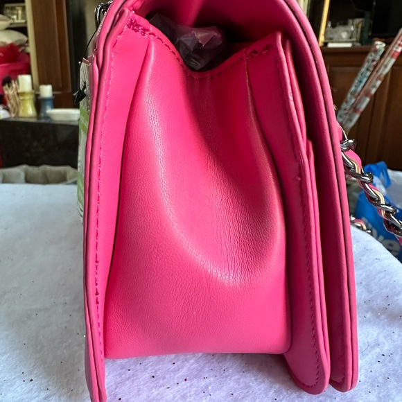 Badgley Mischka | Bags | Nwt Badgley Mischka Hot Pink Vegan Leather ...